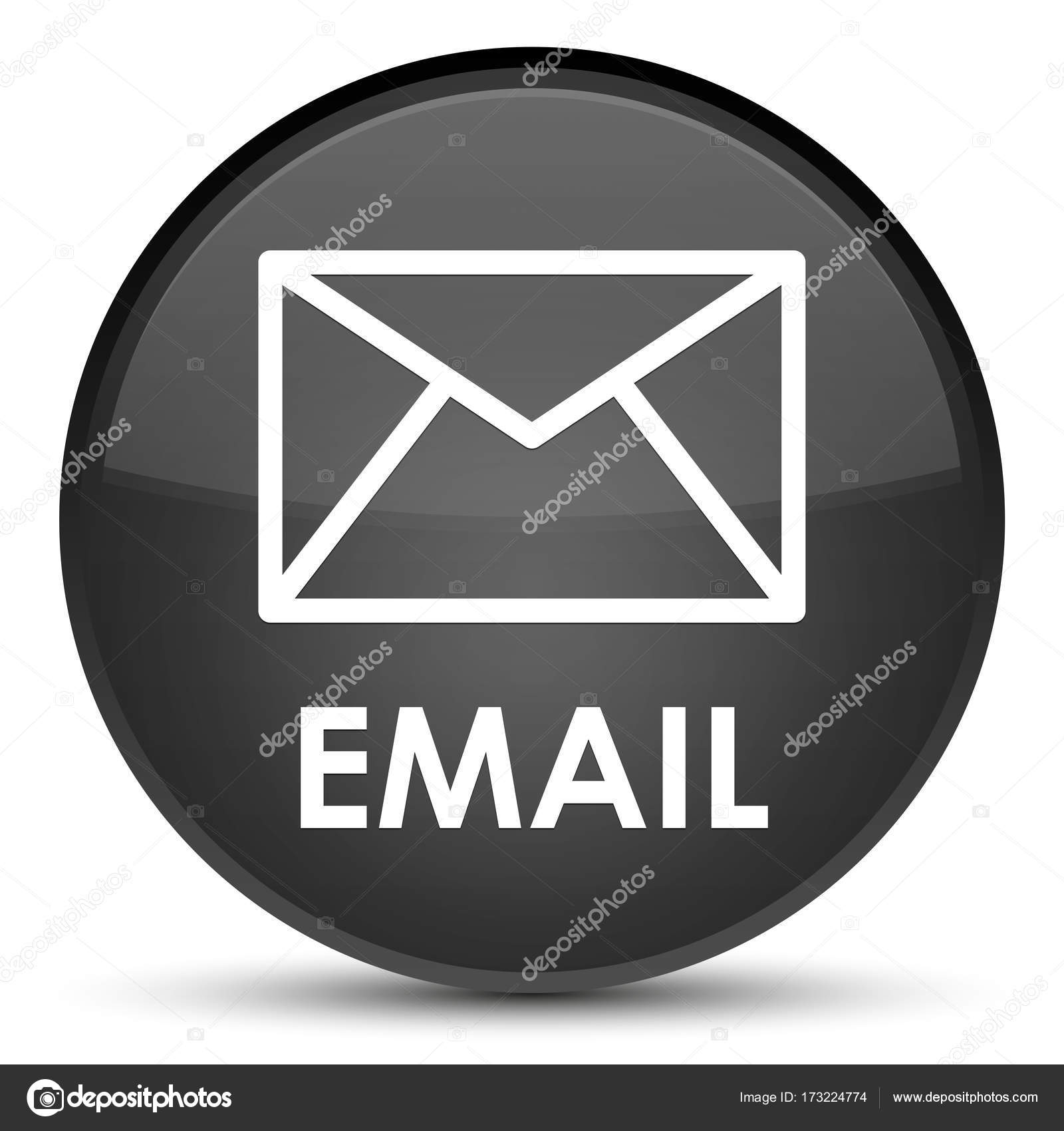 Email special black round button — Stock Photo © FR_Design #173224774
