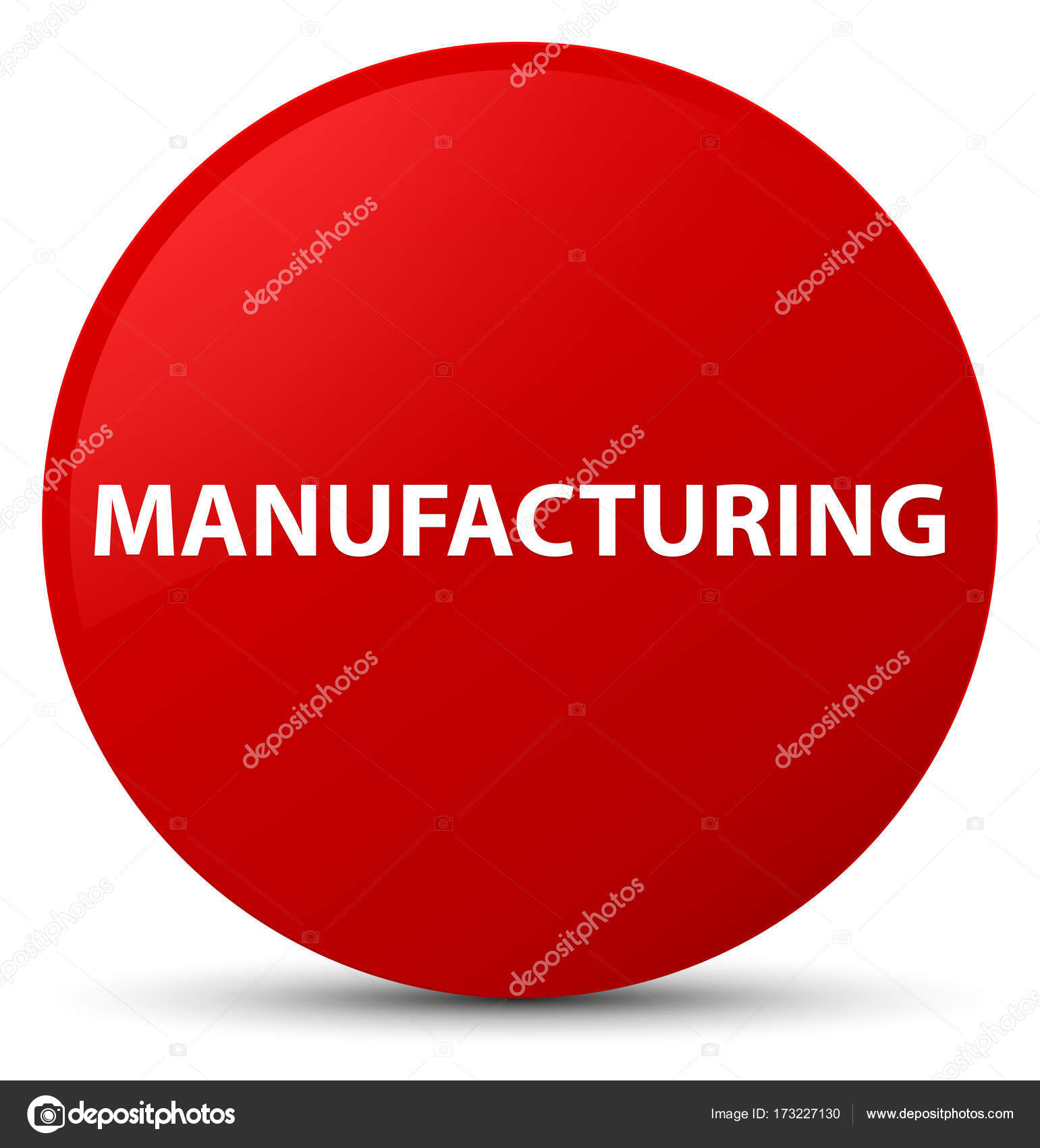 Manufacturing red round button — Stock Photo © FR_Design #173227130