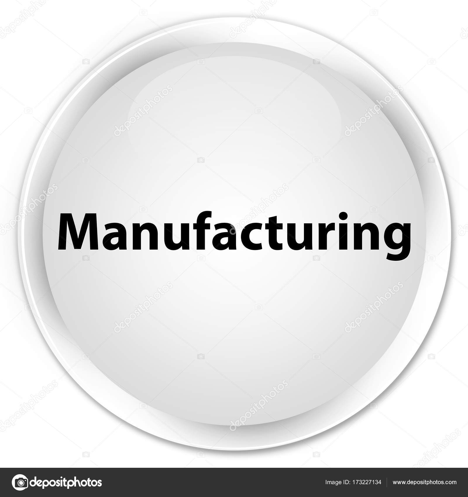 Manufacturing premium white round button — Stock Photo © FR_Design ...