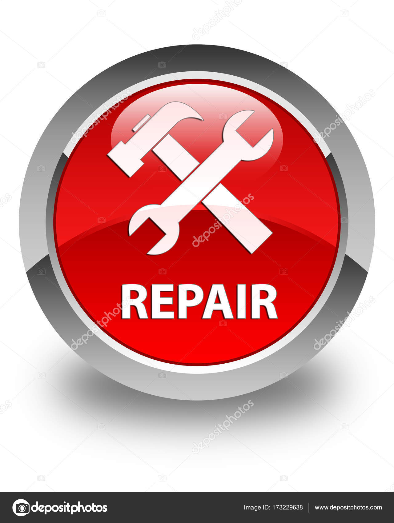 Repair (tools icon) glossy red round button — Stock Photo © FR_Design ... Repair (tools icon) glossy red round button — Stock Photo © FR_Design ...