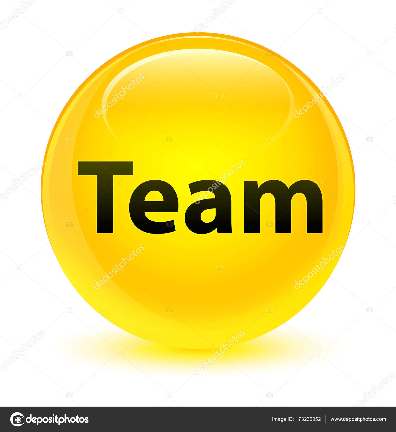Team glassy yellow round button — Stock Photo © FR_Design #173232052
