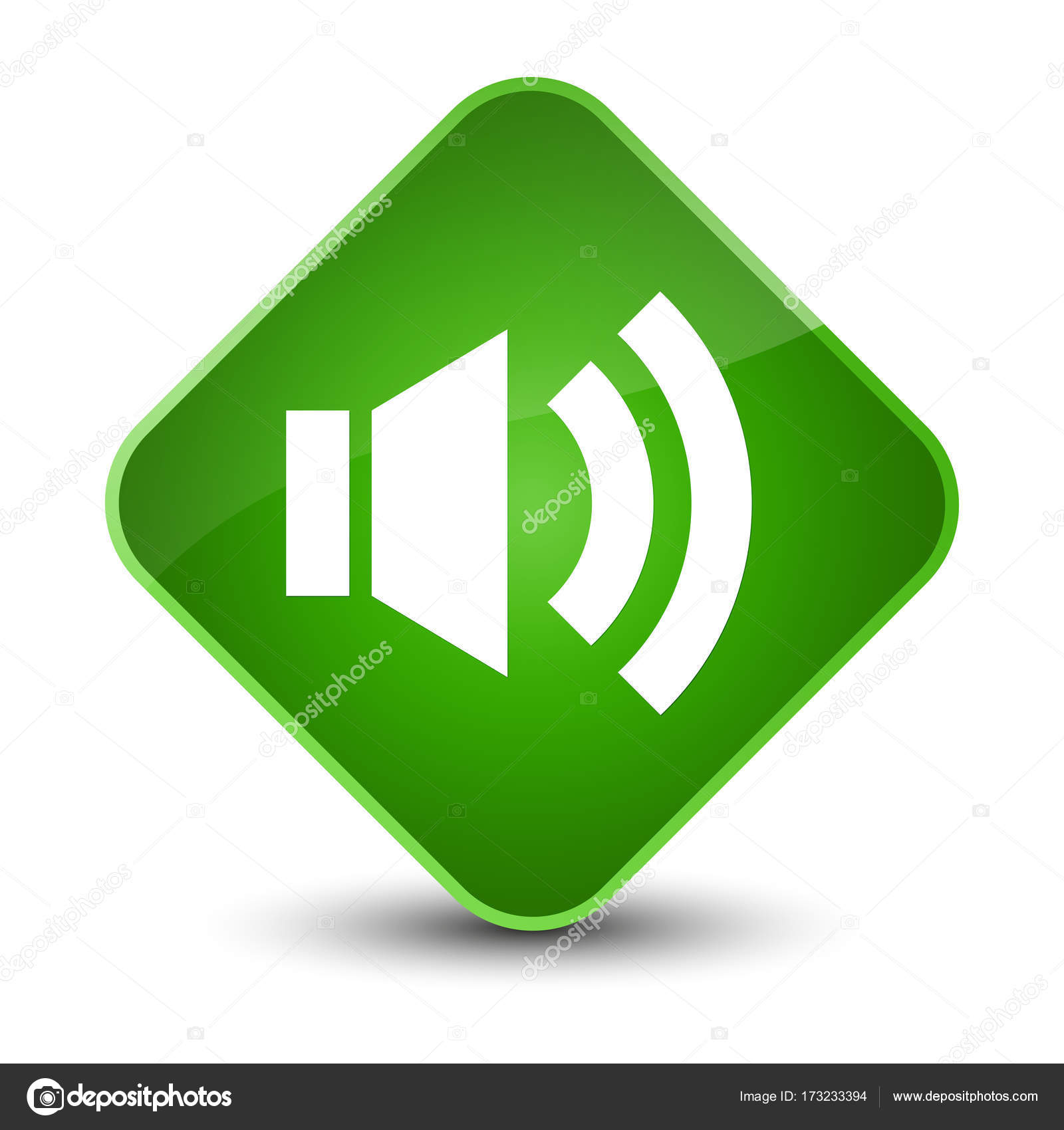 Volume icon elegant green diamond button — Stock Photo © FR_Design ...