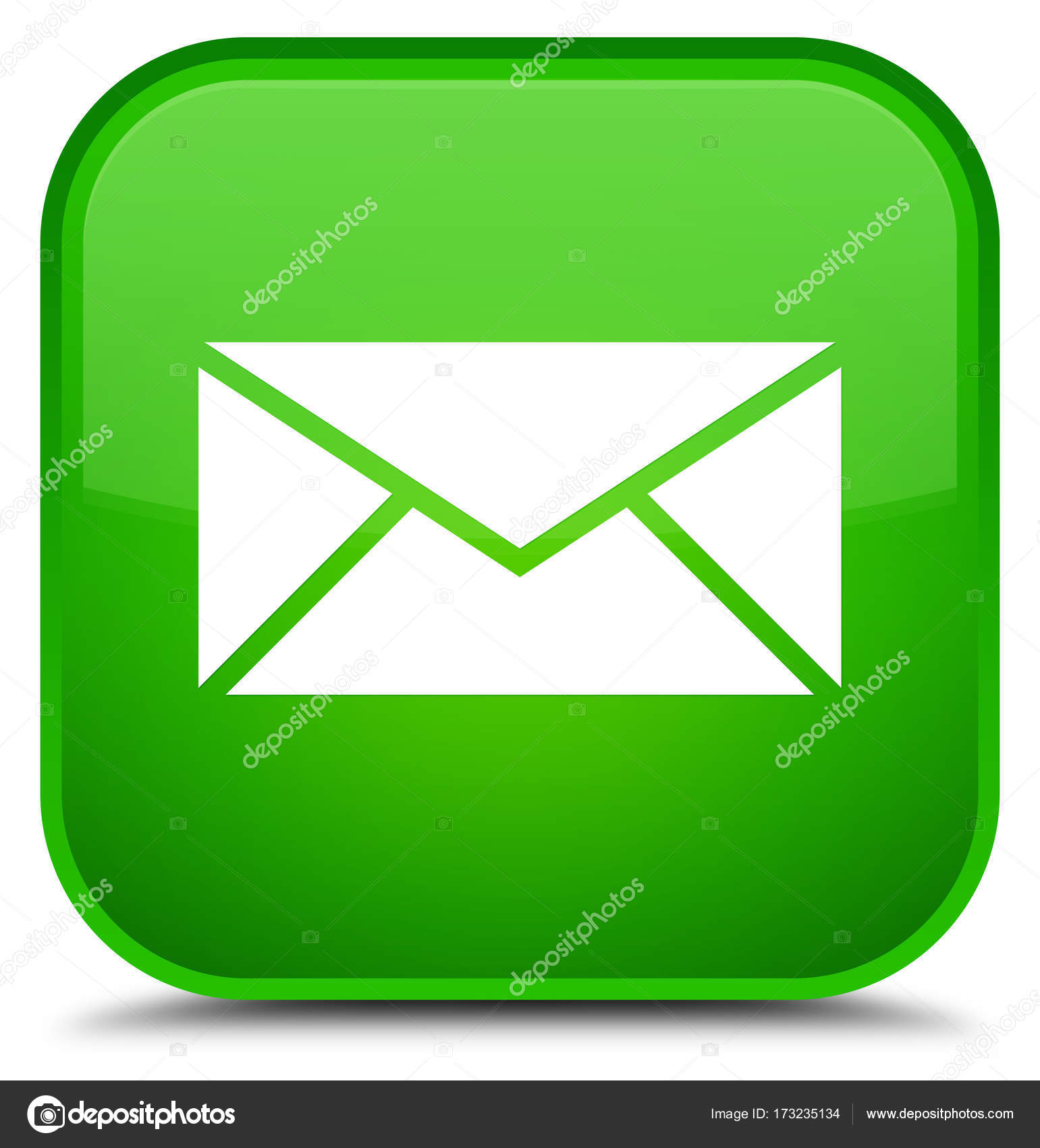 Email Icon Green Square
