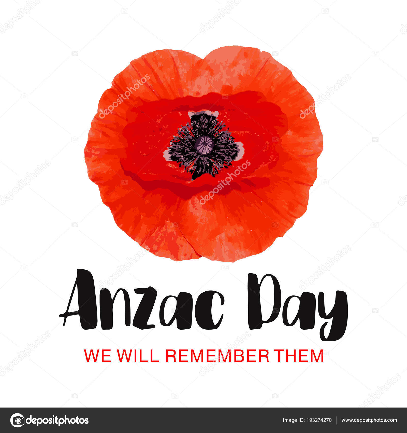 Anzac Day vector card. We will remember them. Stock Vector by ©juls ...