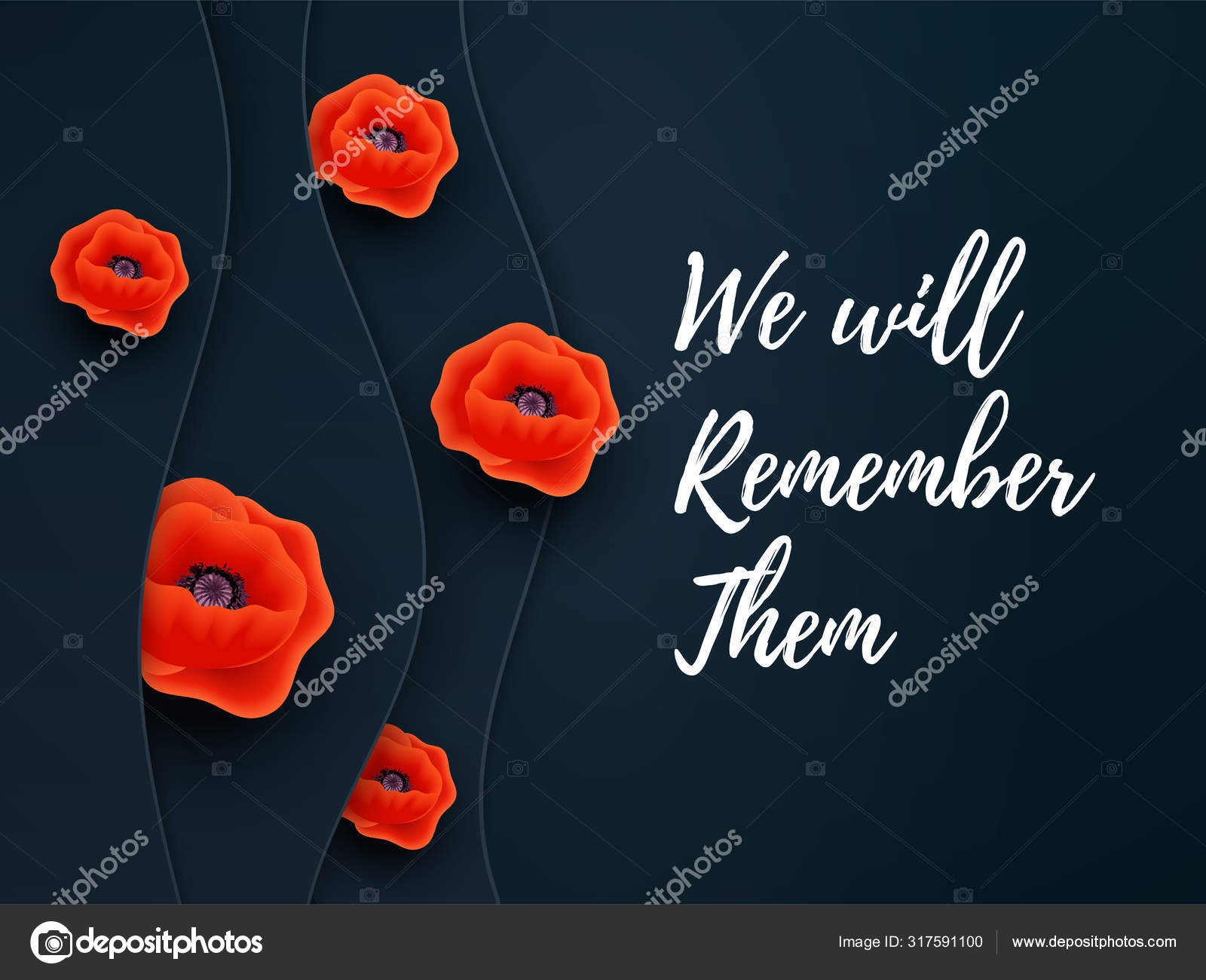 We Will Remember Them Remembrance Day Invitations