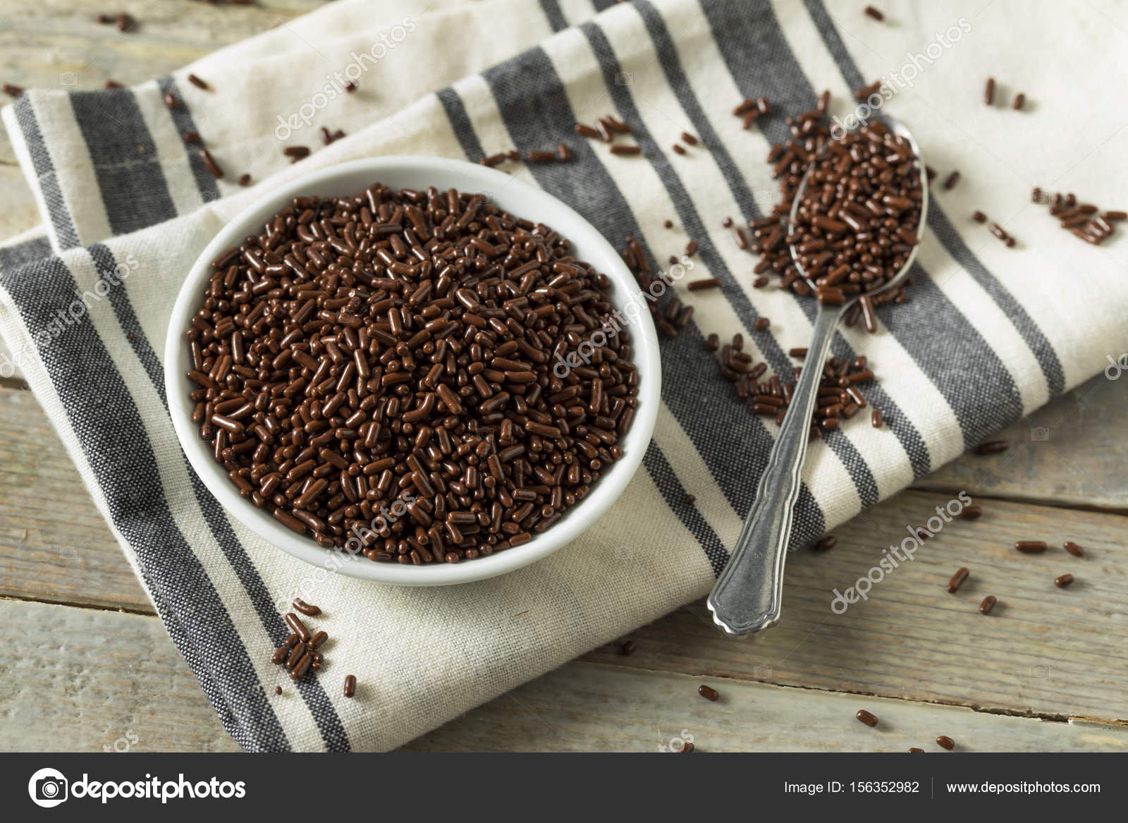Sweet Sugary Chocolate Sprinkles — Stock Photo © bhofack2 #156352982
