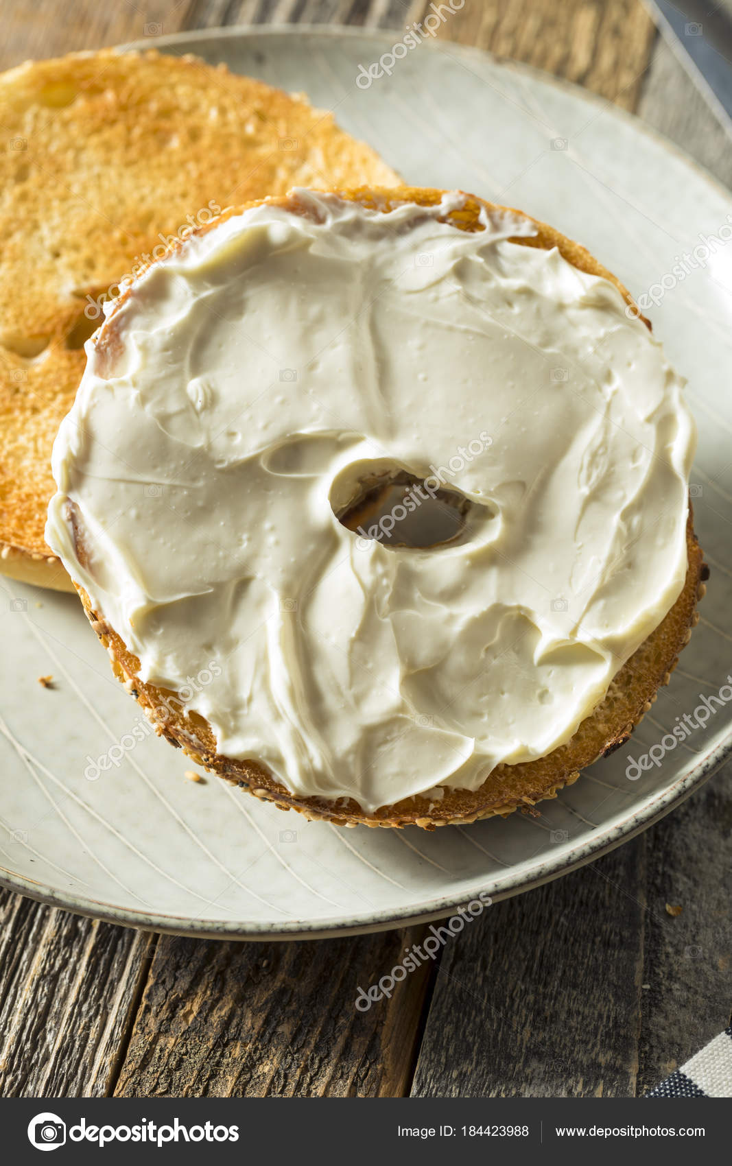 Round Warm Everything Bagels — Stock Photo © bhofack2 #184423988