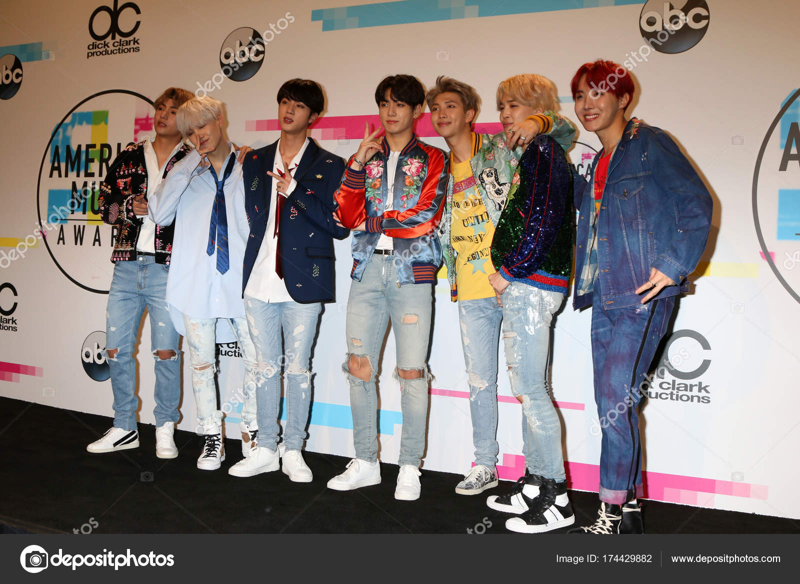 BTS, Jungkook, Jimin, V, Suga, Jin, J-Hope, Rap Monster — Stock ...