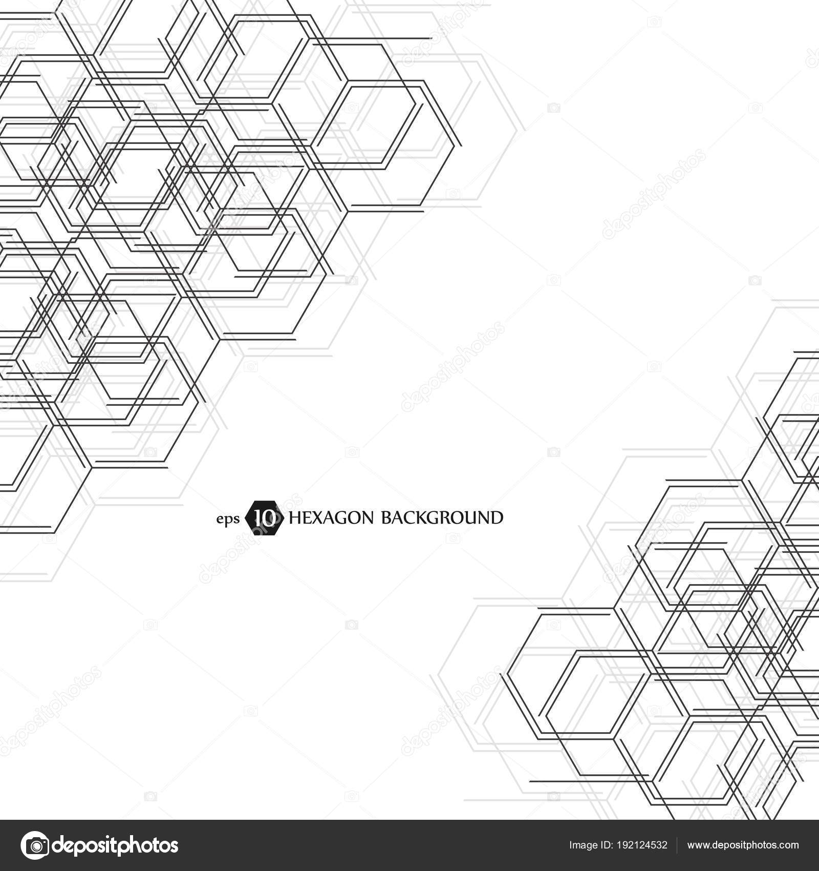 Hexagonal business pattern. Scientific medical research. Hexagons ...