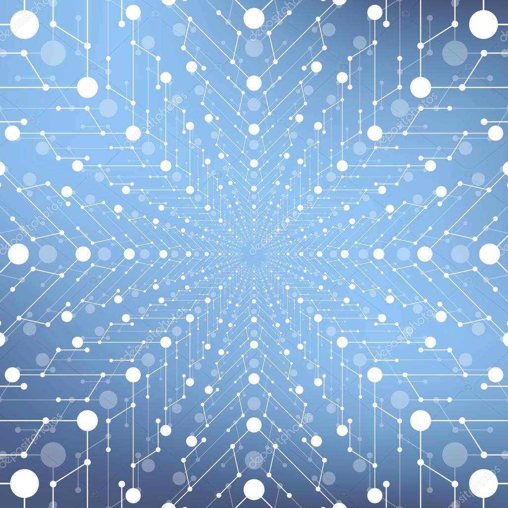 Moderno patrón de tecnología elegante. Ciencia geométrica y tecnología ...