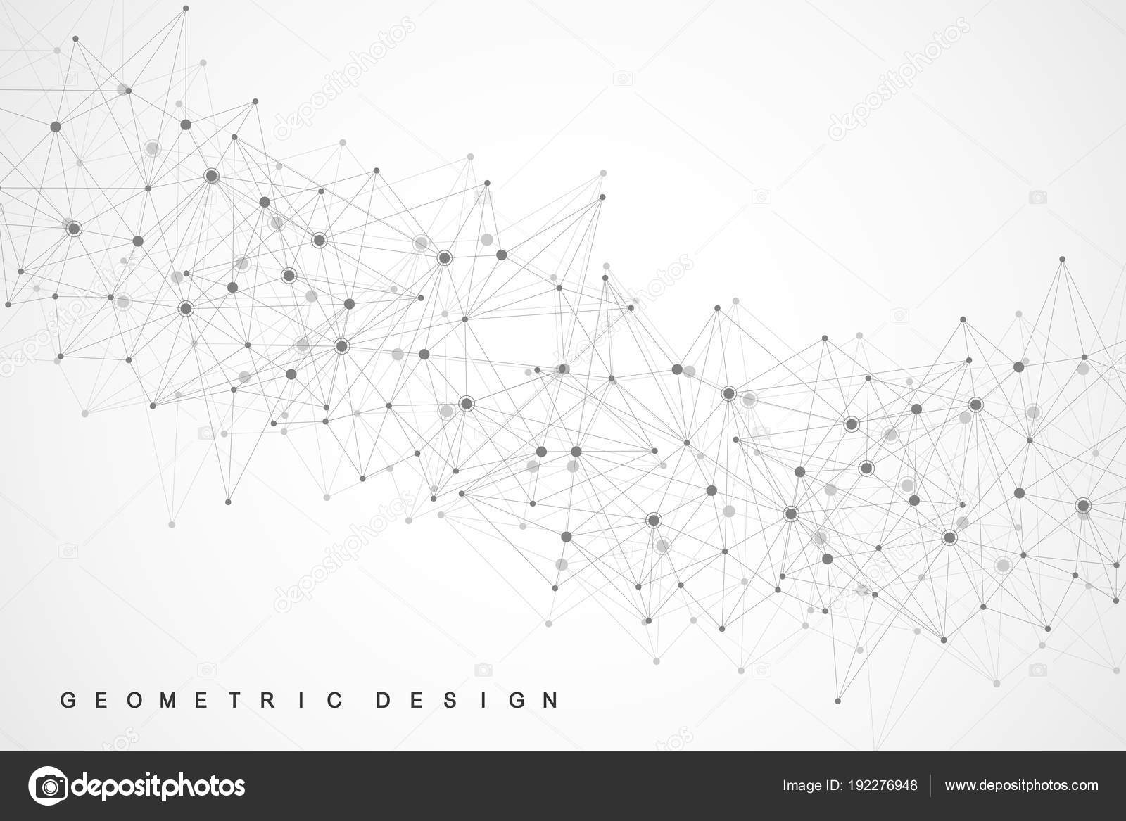 Global network connections with points and lines. Wireframe background. Abstract connection ...