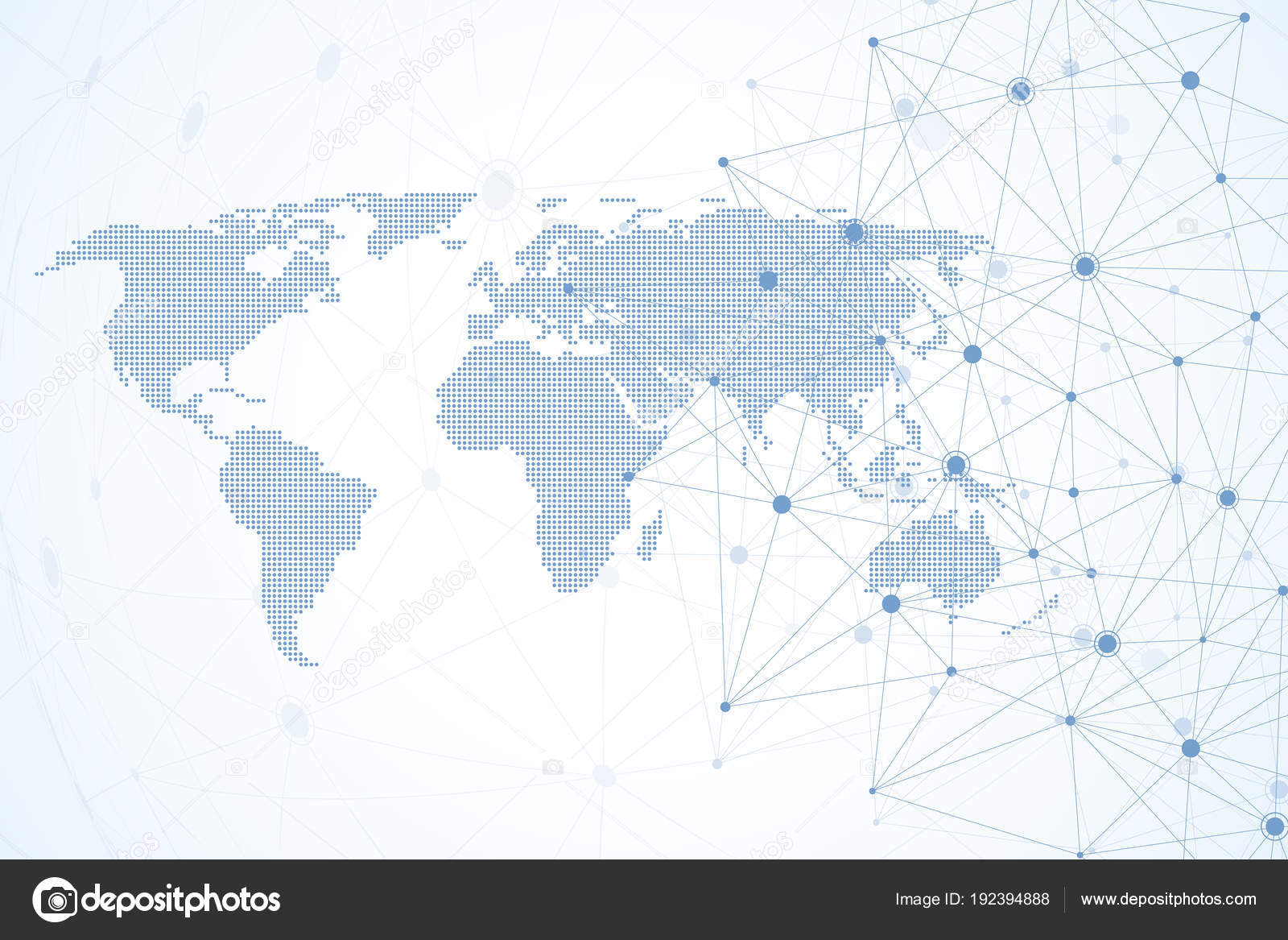 Internet Connection World Map