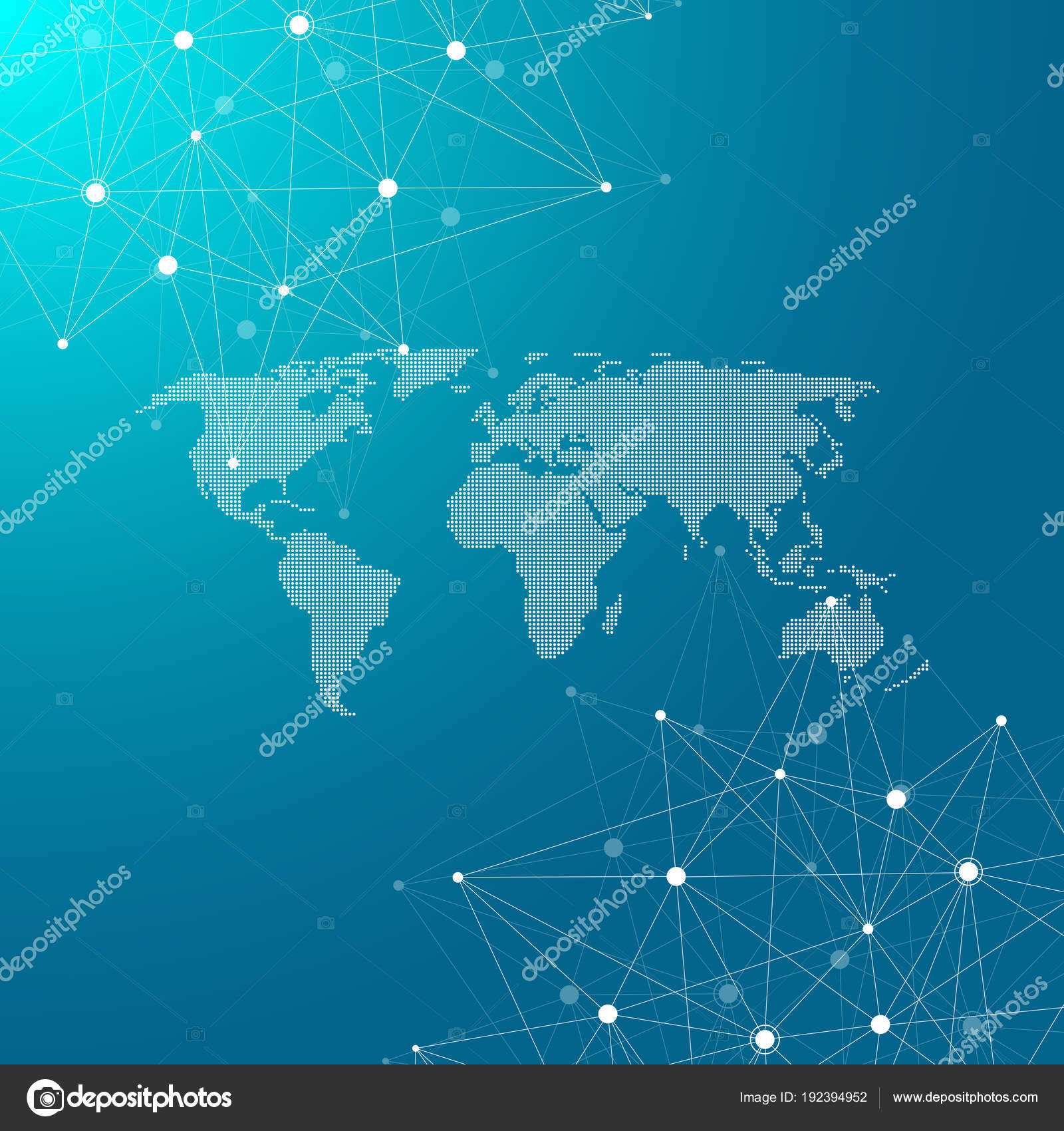 Internet Connection World Map
