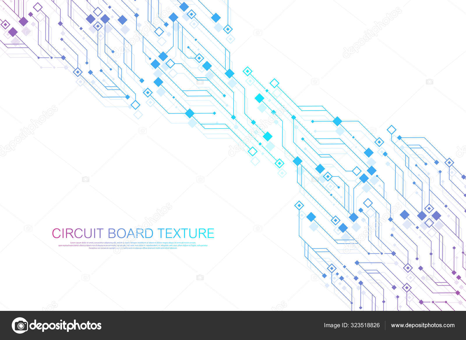 Tecnología placa de circuito abstracto textura de fondo. Fondo de ...