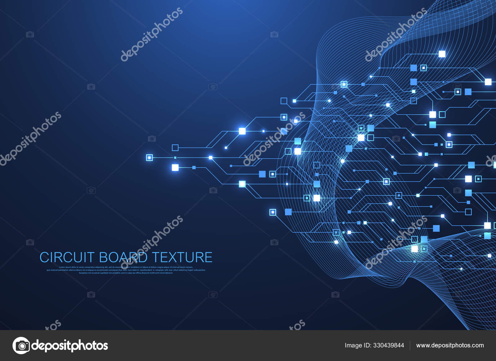 Technology abstract circuit board texture background. High-tech ...