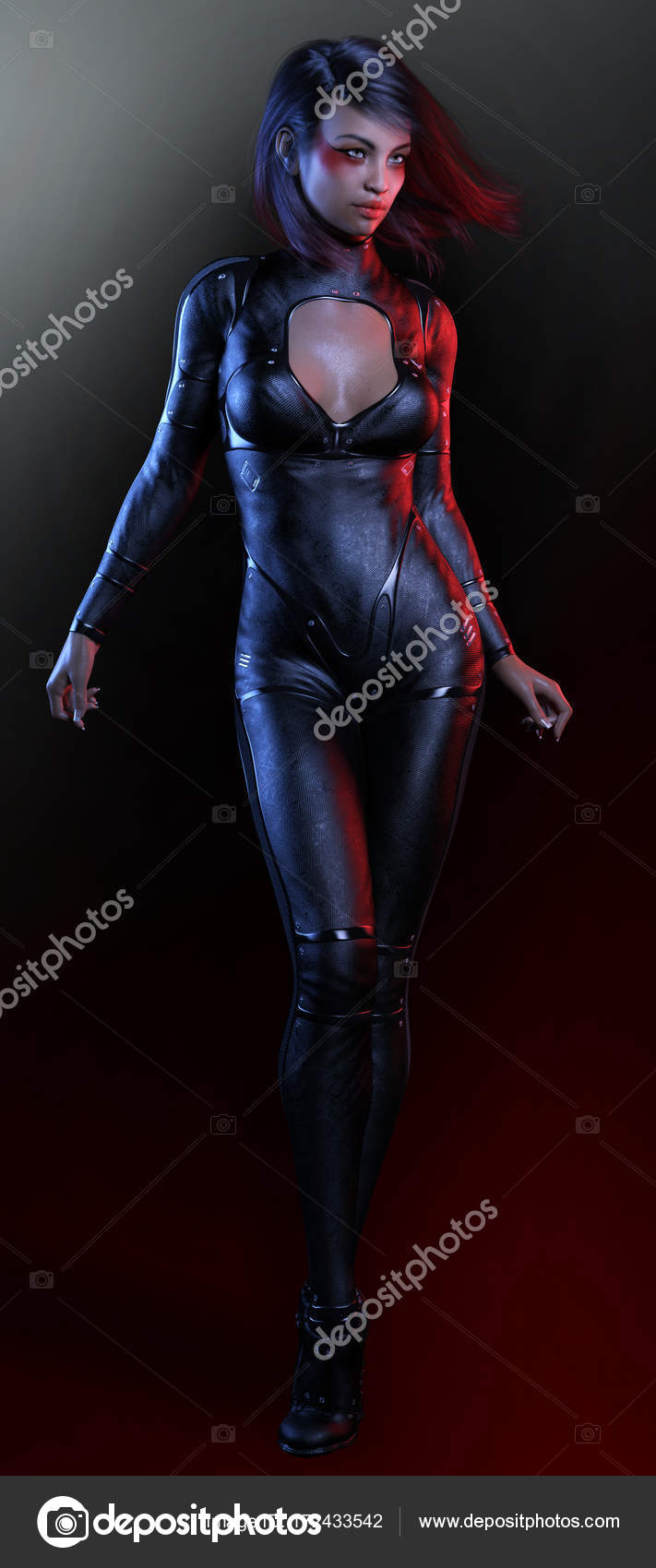 Sexy Sci Fi Assassin — Stock Photo © Ravven #172433542