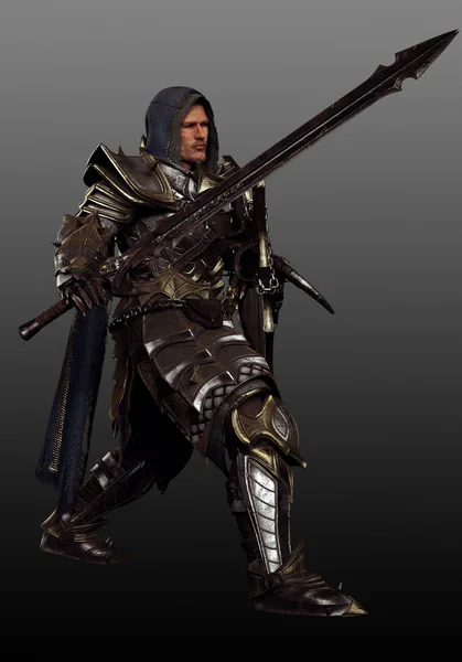 Fantasy Medieval Warrior Chainmail Armor — Stock Photo © Ravven #396193724