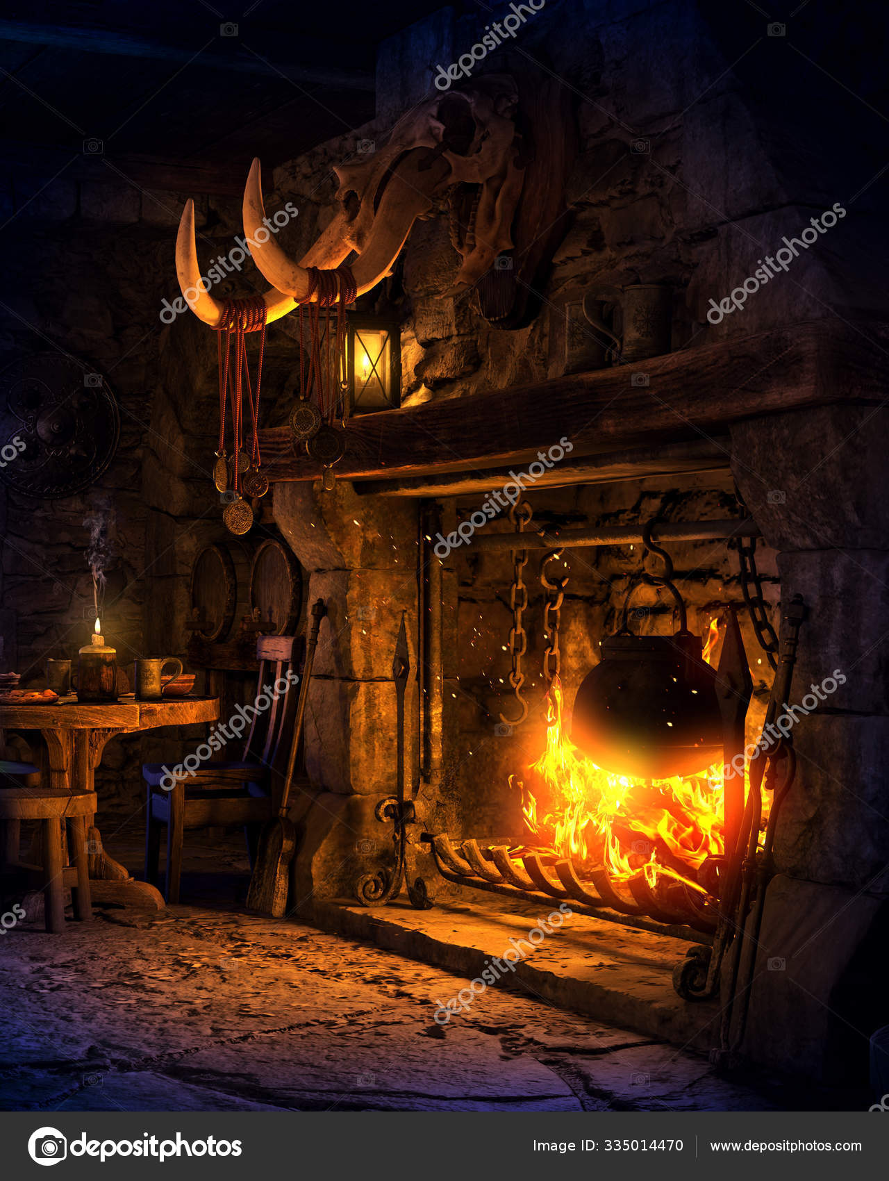 Medieval Inn Room