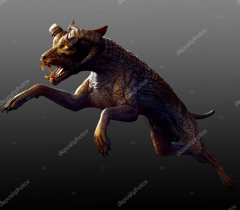 Demon Dog Hellhound — Stock Photo © Ravven #336005440