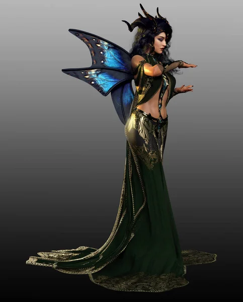 Dark Fae Poc Queen Black Wings Stock Photo by ©Ravven 407544904