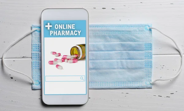 Online pharmacy. Application in smartphone for online ordering of ...