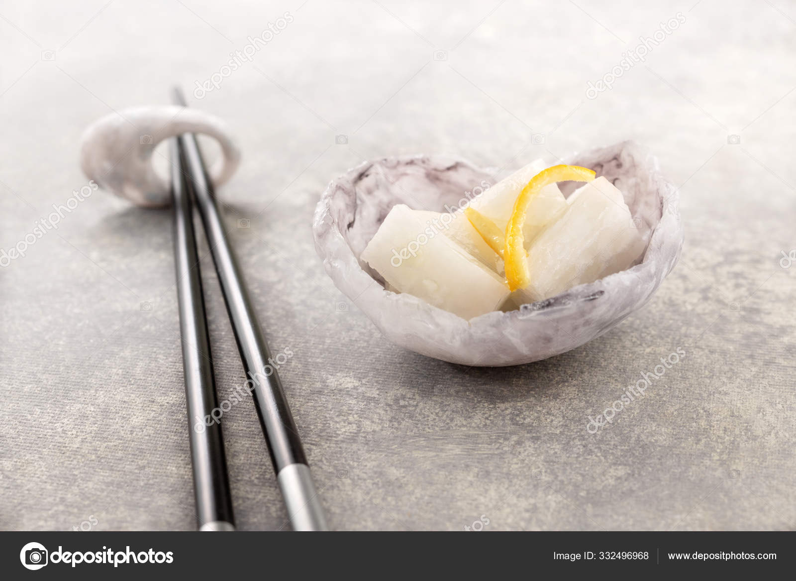 LACTO-FERMENTED DAIKON RADISH WITH GARLIC.The variety of cuisines of ...