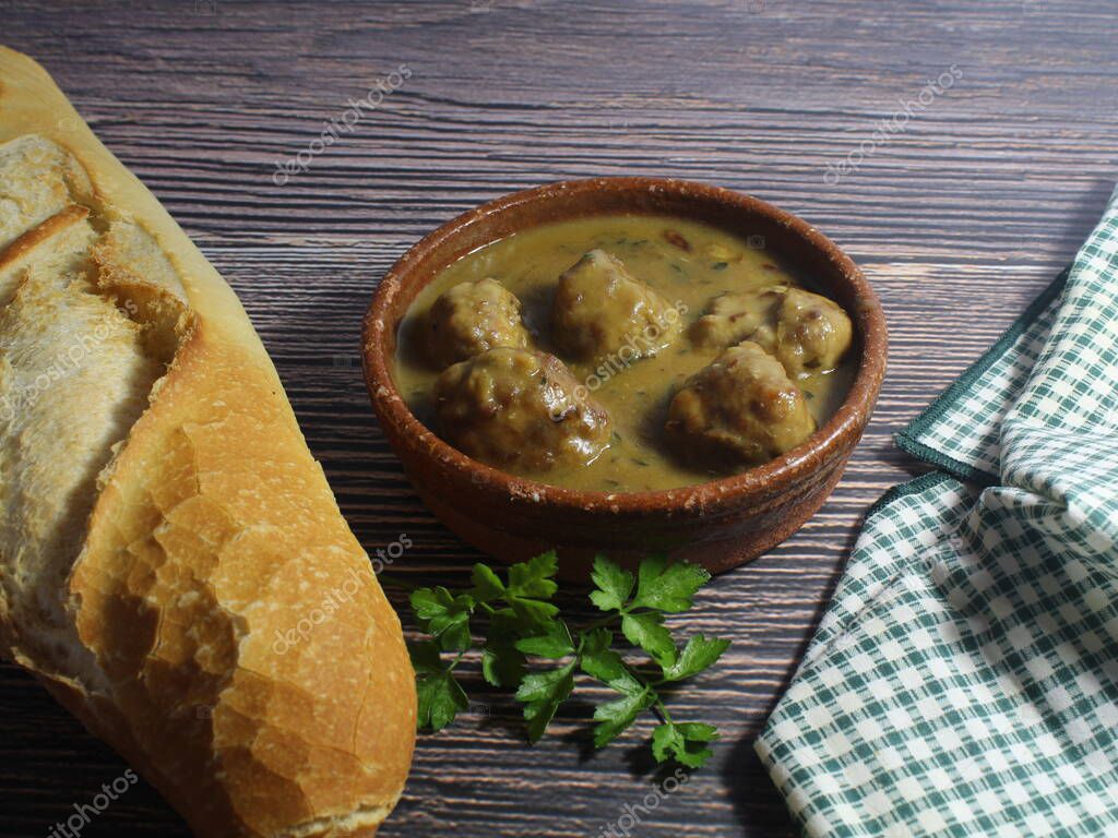 bolas carne picada deliciosas bolas comida clásica típica 2022