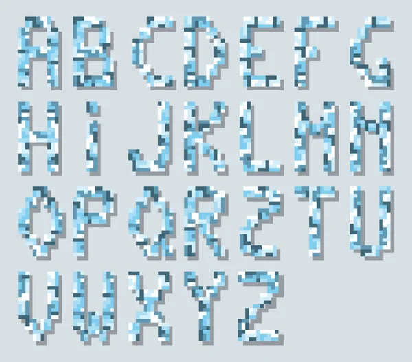 Vector set of color pixel art alphabets — Stock Vector © ColorValley ...