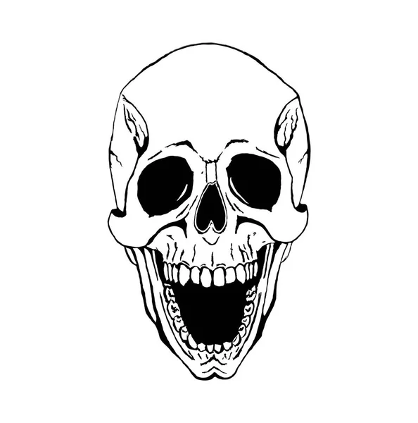 Screaming Skull Vector