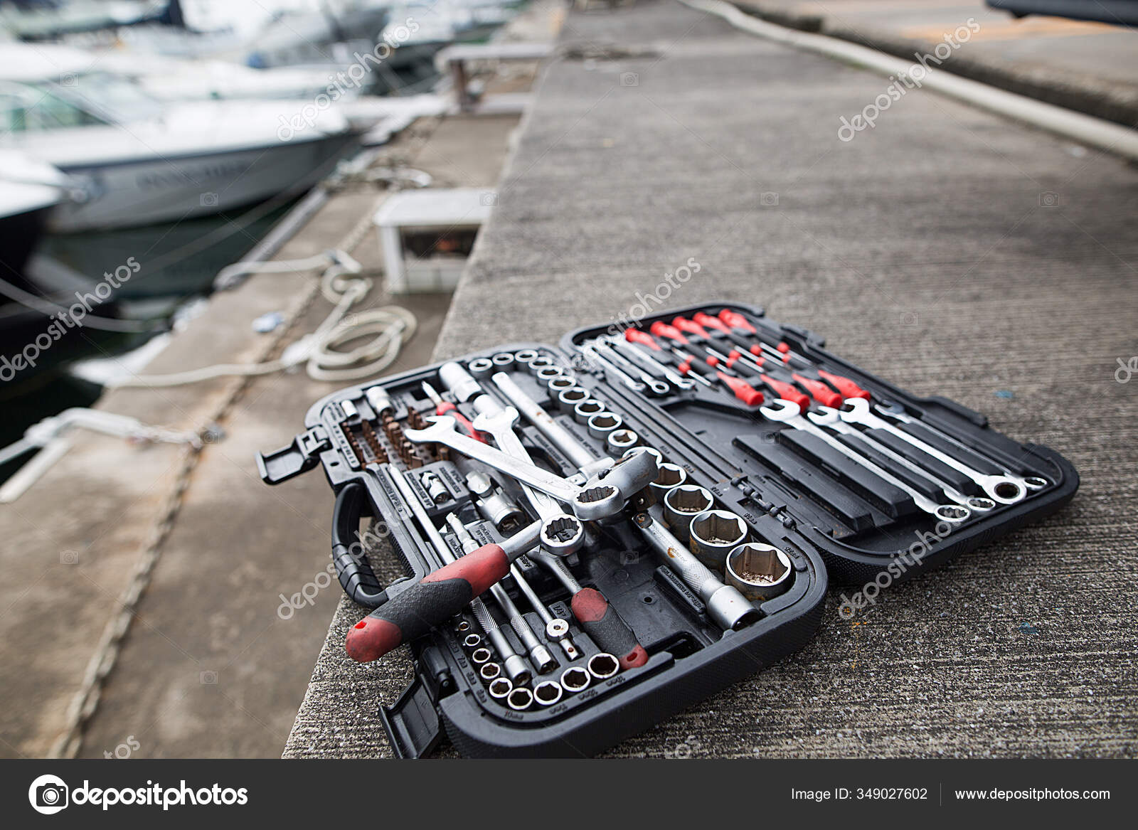 Japanese Boat Maintenance Scenery Tools Stock Photo by ©info ...