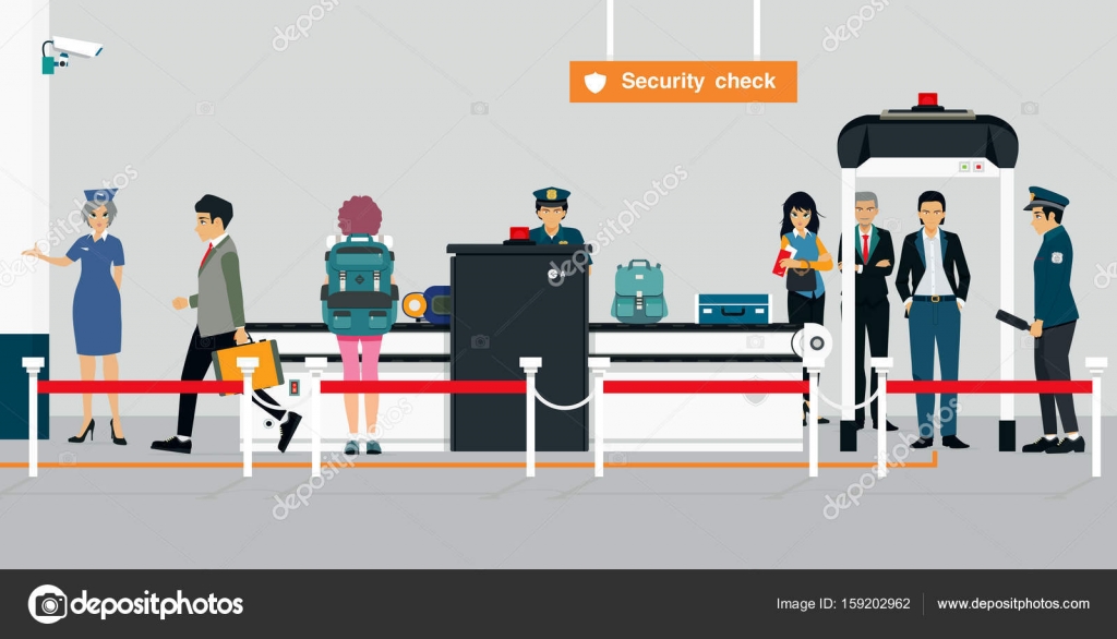Security checkpoint staff Stock Vector Image by ©intararit #159202962