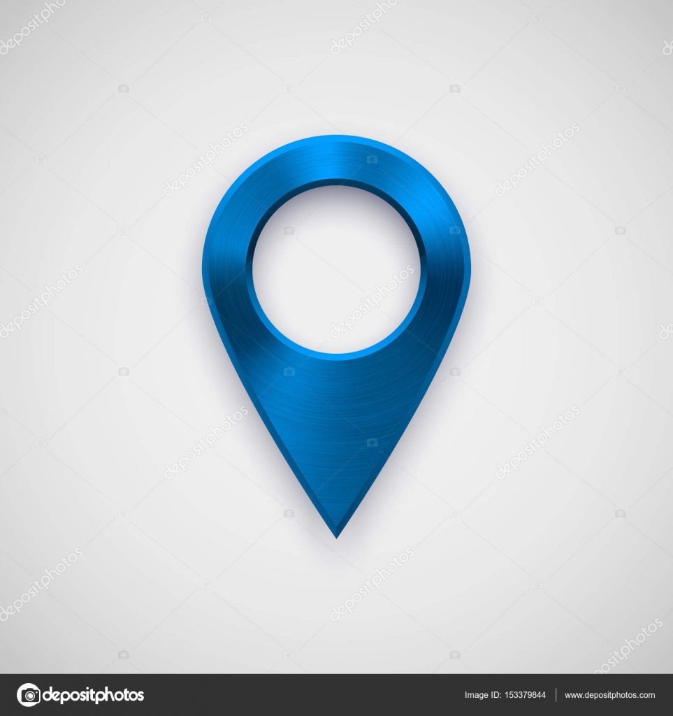 Blue Technology GPS Map Pointer Stock Vector by ©molaruso 153379844