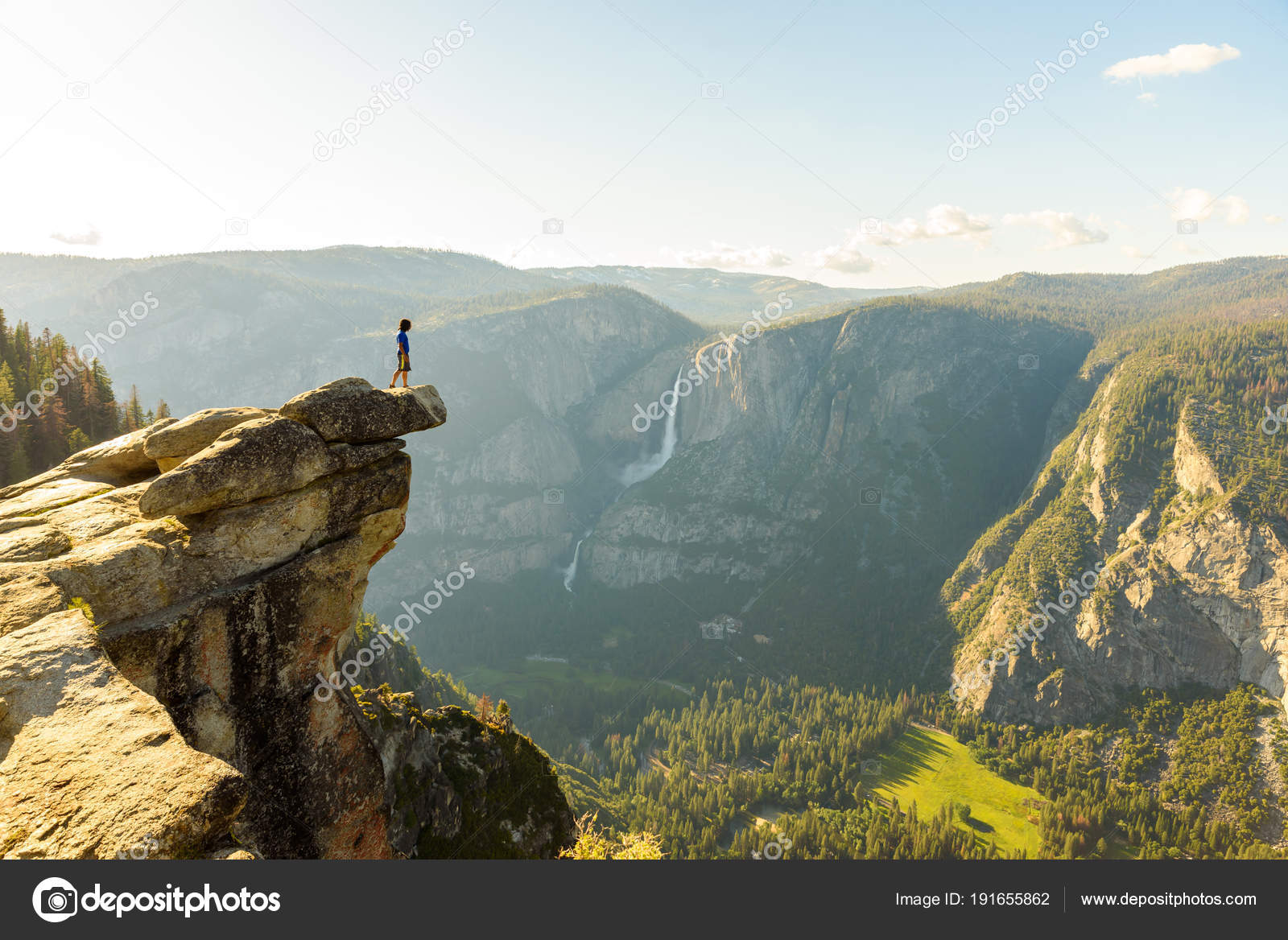 Glacier Point View Yosemite Falls Valley Yosemite National Park ...