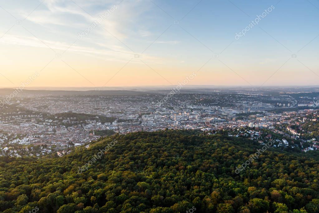 View Stuttgart City Germany Beautiful Landscape Summer — Stock Photo ...