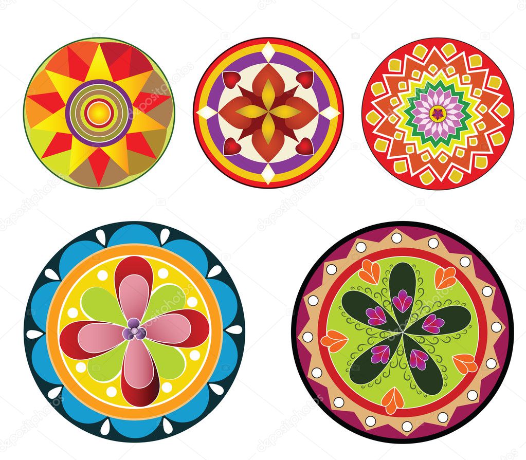 Floral Circular Design