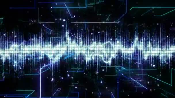 Techno Looping Grid Electro Animation Background — Stock Video ...