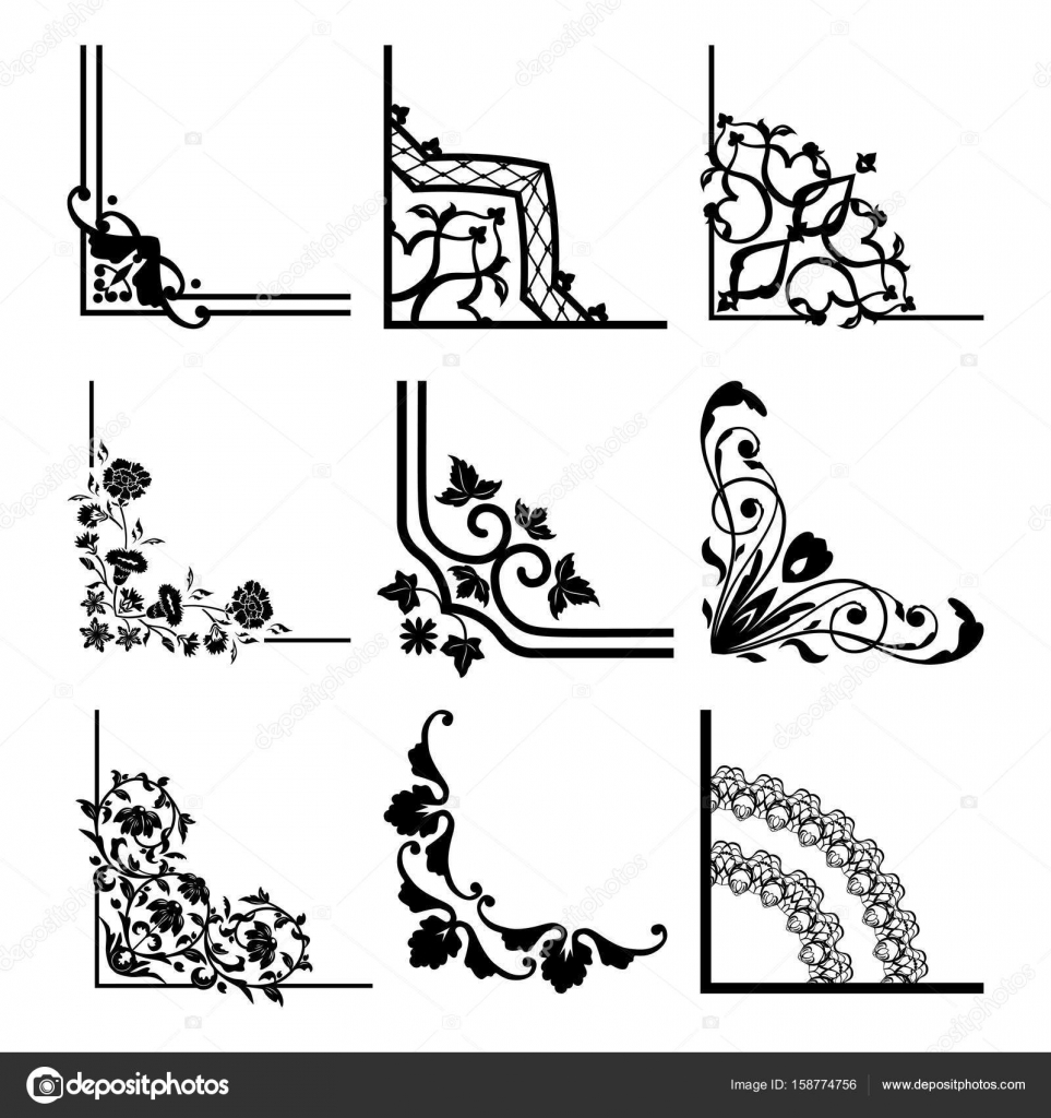 Abstract Corner Pattern — Stock Vector © kostins #158774756