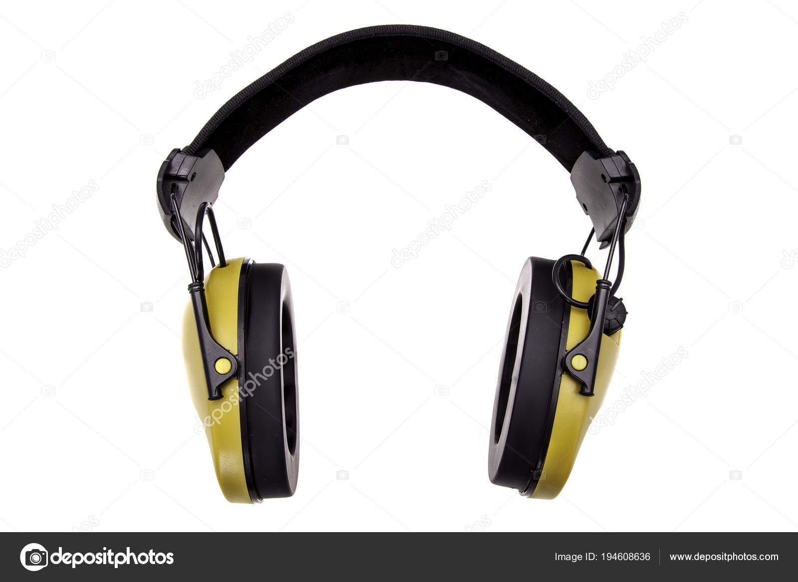 Soundproof headphones isolated on white Stock Photo by ©4solidwork ...