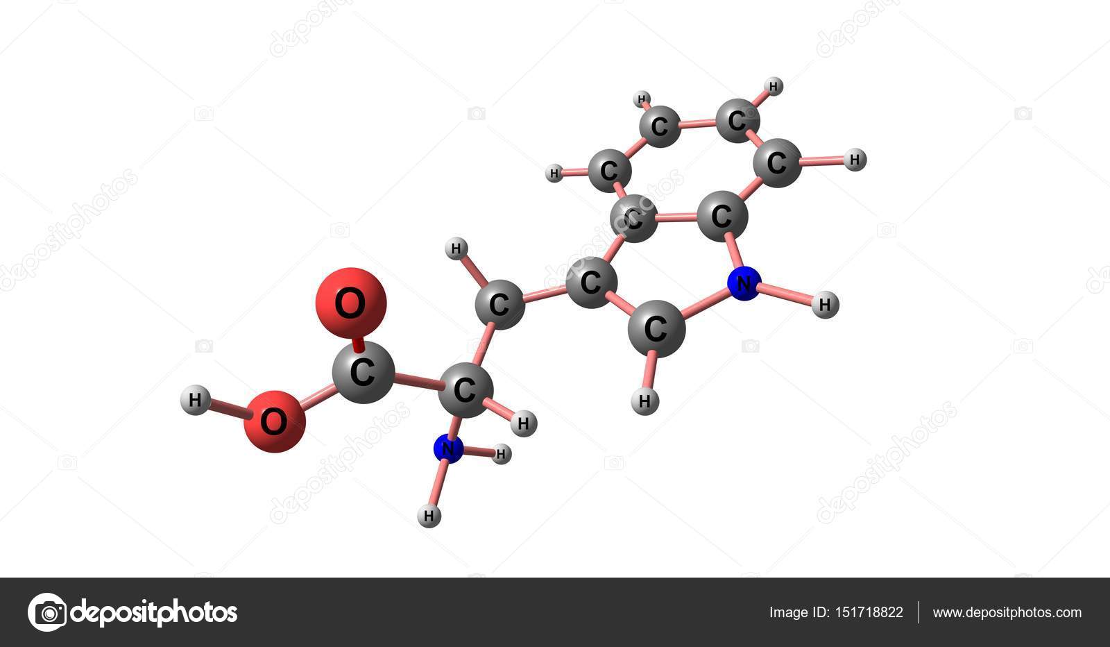 Tryptophan molecular structure isolated on white Stock Photo by ©olla ...