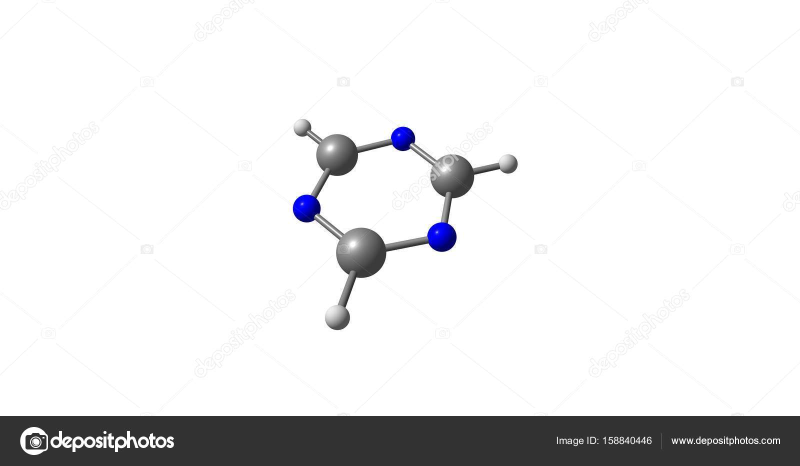 Triazine molecular structure isolated on white — Stock Photo © olla ...