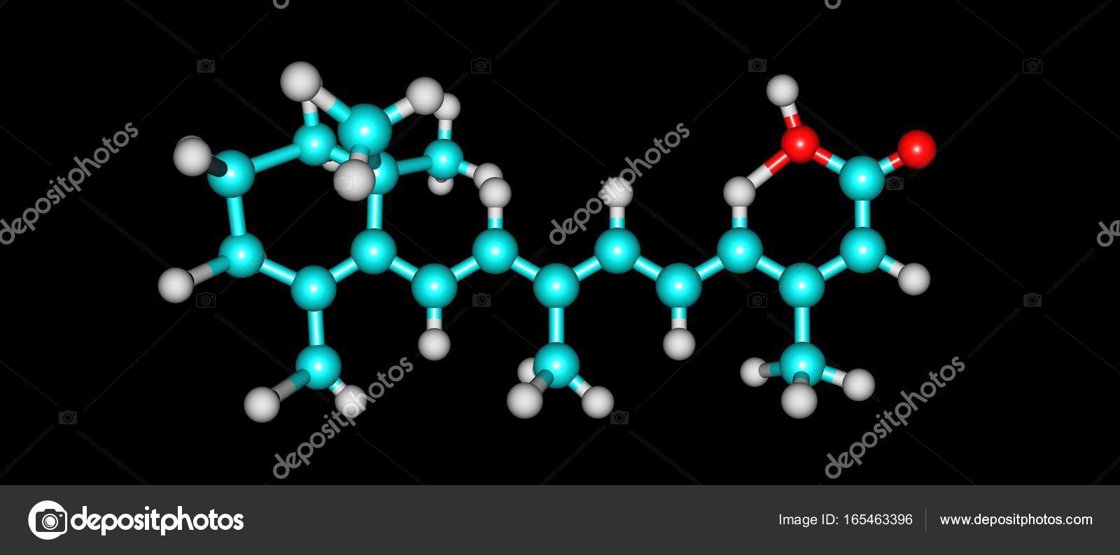 Isotretinoin molecular structure isolated on black Stock Photo by ©olla ...