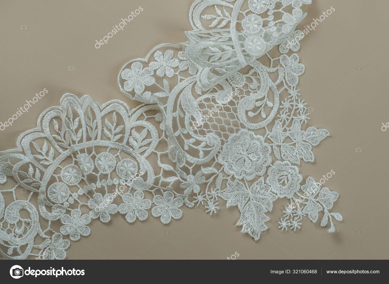 Texture lace fabric. lace on white background studio. thin fabric made ...