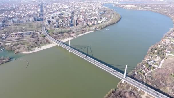 Luftaufnahme Der Freiheits Oder Freiheitsbrücke Serbisch Most Slobode ...