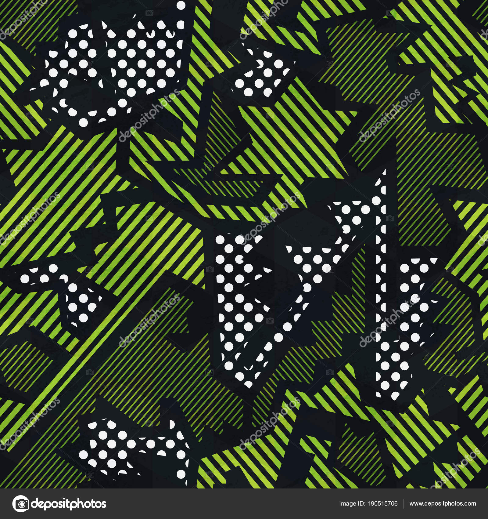 Green color geometric seamless pattern Stock Vector Image by ©gudinny ...