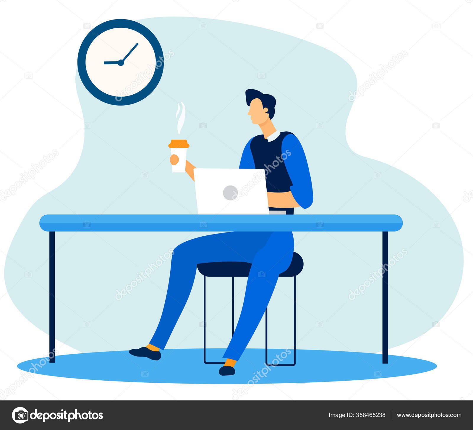 Coffee Break Time At Work