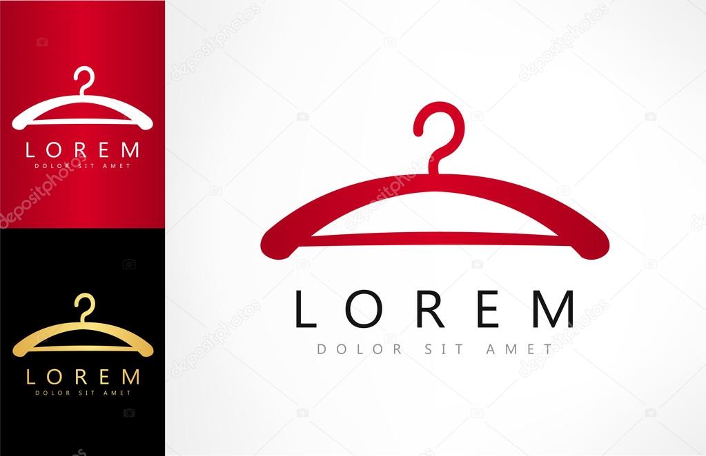 Percha de ropa vector logo Vector de stock por ©barcova.natalia 126156160