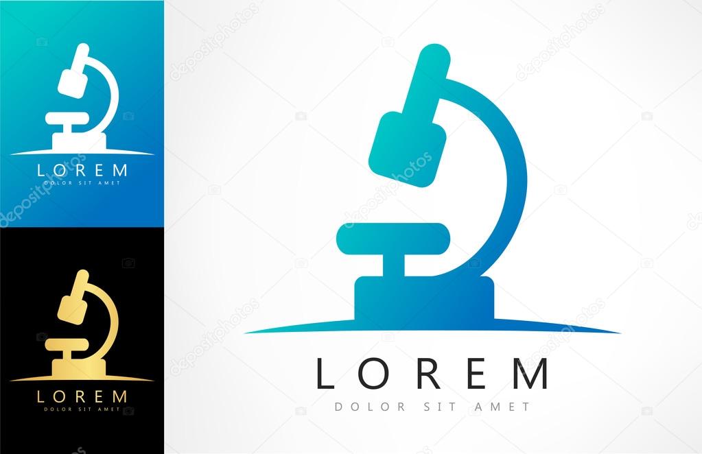 Microscope Logo Vector