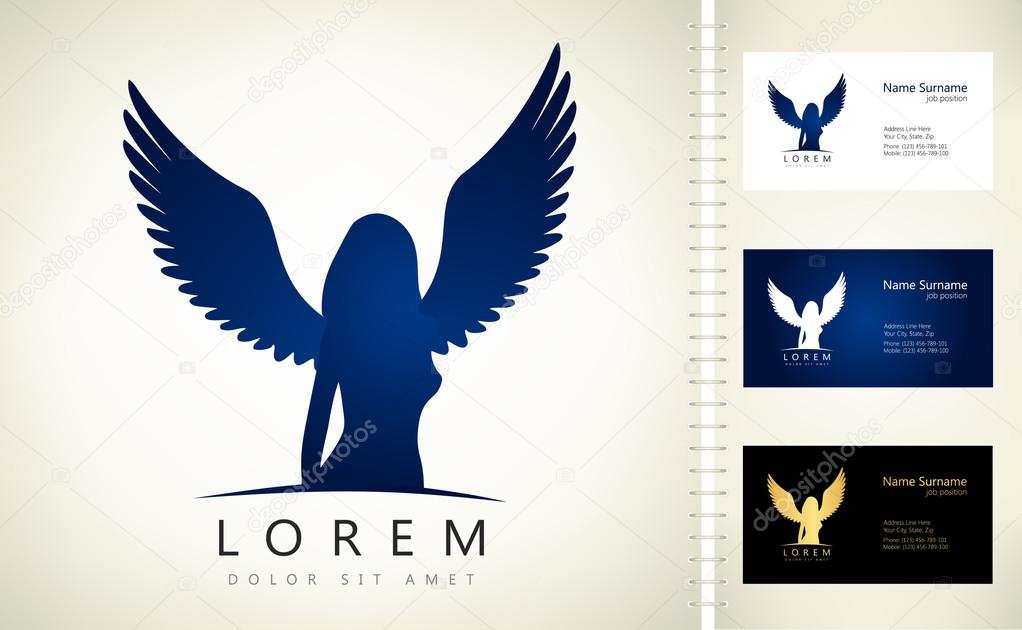 Angel woman symbol. Vector illustration. Stock Vector Image by ©barcova ...