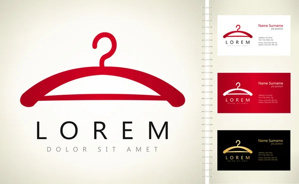 Percha de ropa vector logo Vector de stock por ©barcova.natalia 126156160