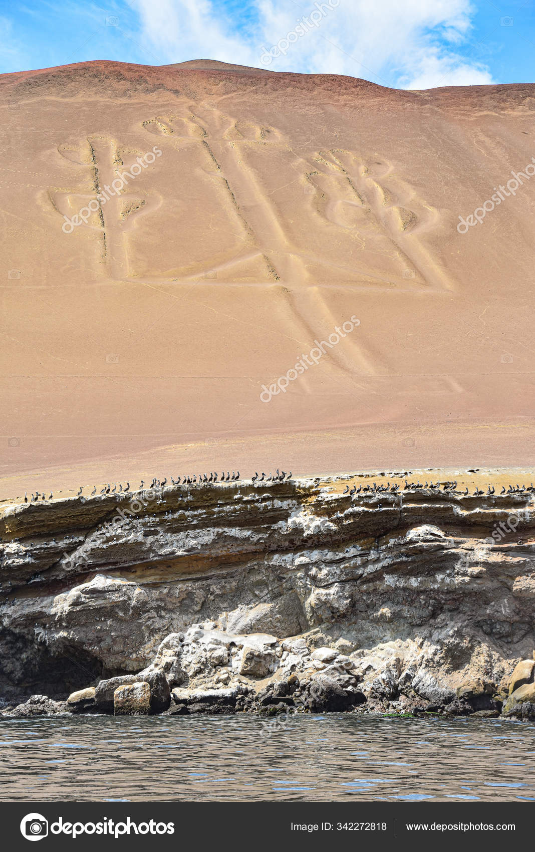 El Candelabro de Paracas, también llamado el Candelabro de los Andes ...